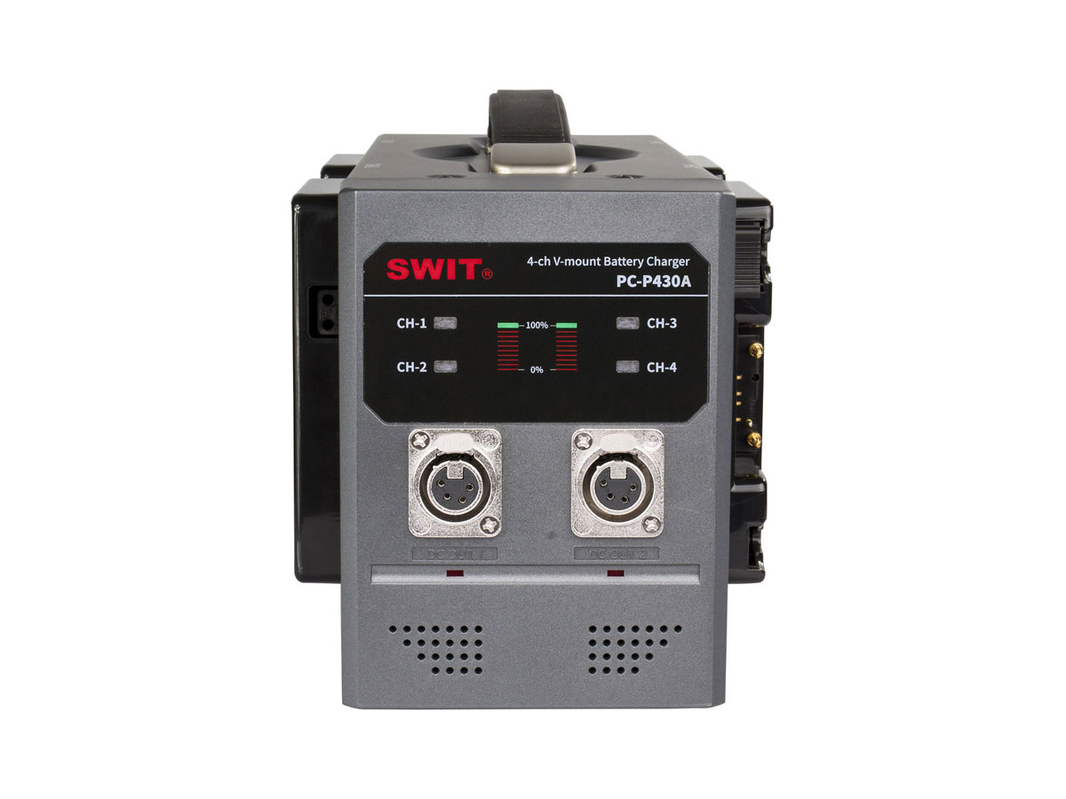 SWIT PC-P430A 4-ch Gold Mount Fast Charger - Holocene Innovations